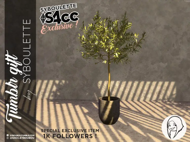 Olive tree - Syboulette Custom Content for The Sims 4