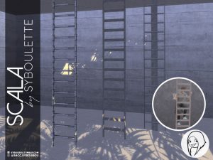 Scala ladders set - Syboulette Custom Content for The Sims 4