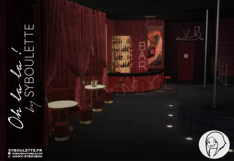 Oh la la Strip club and lounge bar set - Syboulette Custom Content for ...