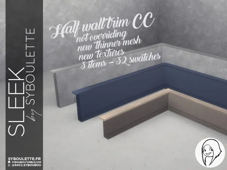 Sleek trim cc sims 4 - Syboulette Custom Content for The Sims 4