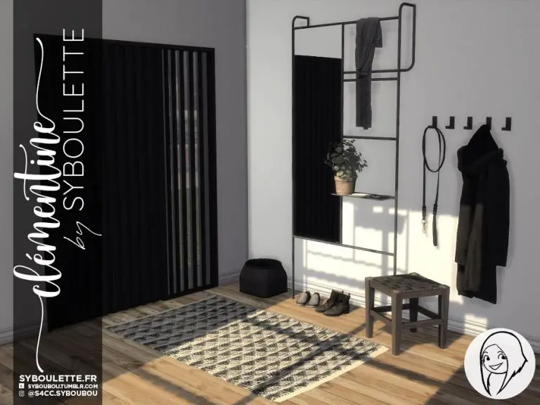 Clementine hallway cc sims 4 - Syboulette Custom Content for The Sims 4