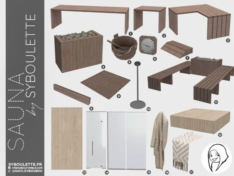 Sauna cc sims 4 - Syboulette Custom Content for The Sims 4
