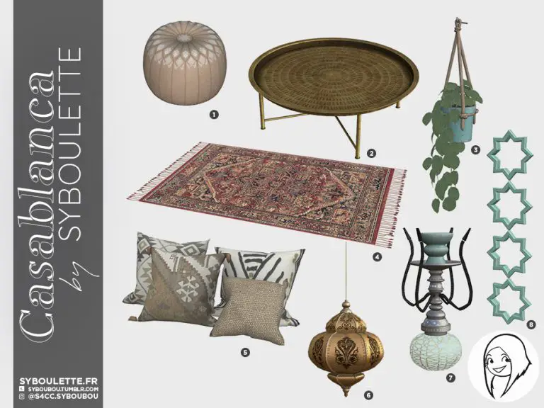 Casablanca moroccan cc sims 4 - Syboulette Custom Content for The Sims 4