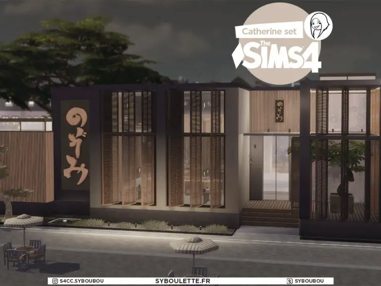Catherine sushis restaurant cc sims 4 - Syboulette Custom Content for ...