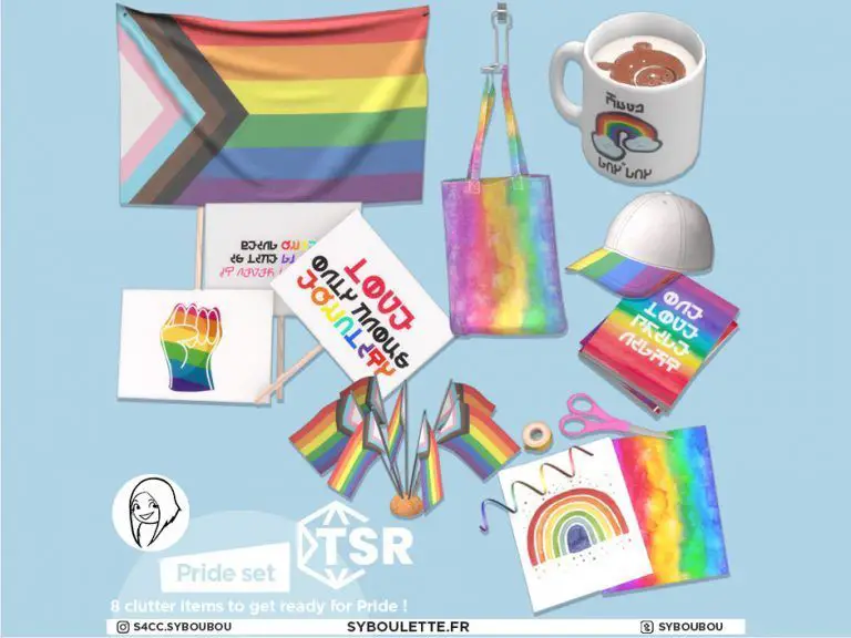 Pride lgbt cc sims 4 - Syboulette Custom Content for The Sims 4
