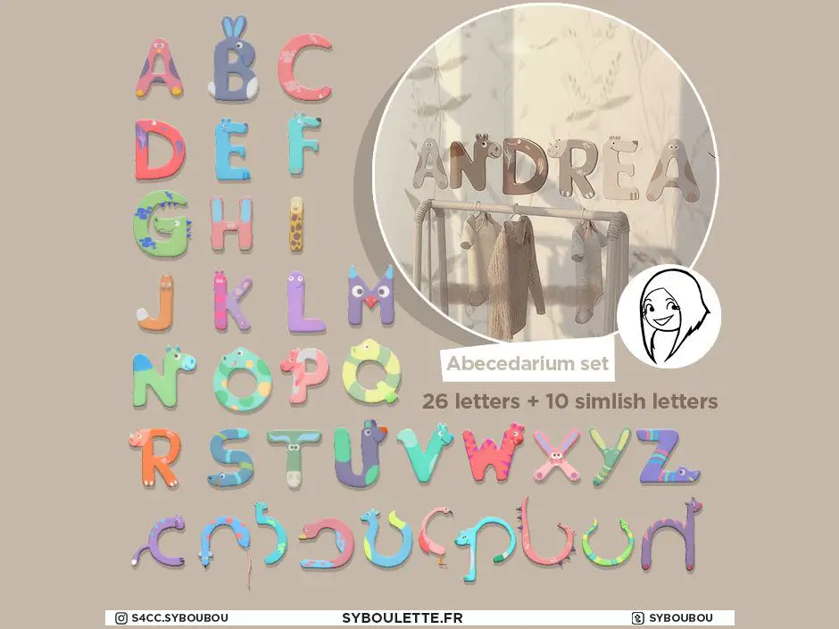 Abecedarium set (2021) - The Sims 4 Build / Buy - CurseForge