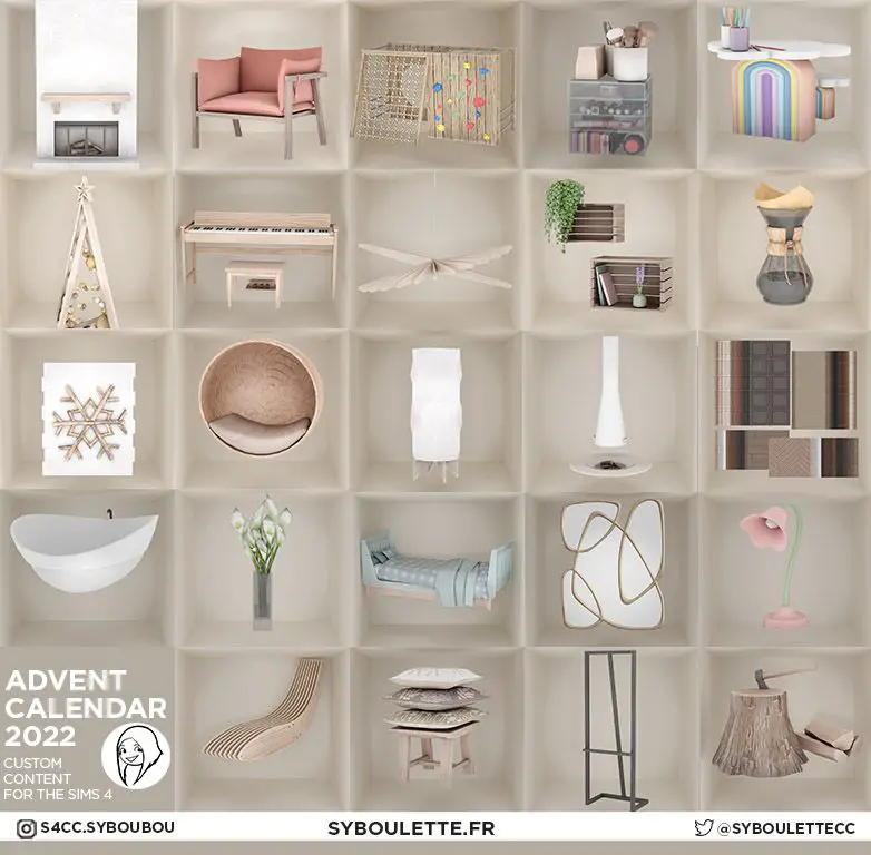 Patreon Library 2022 - Syboulette Custom Content for The Sims 4