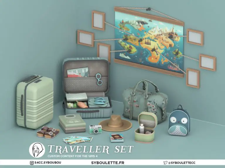 Traveller cc sims 4 - Syboulette Custom Content for The Sims 4