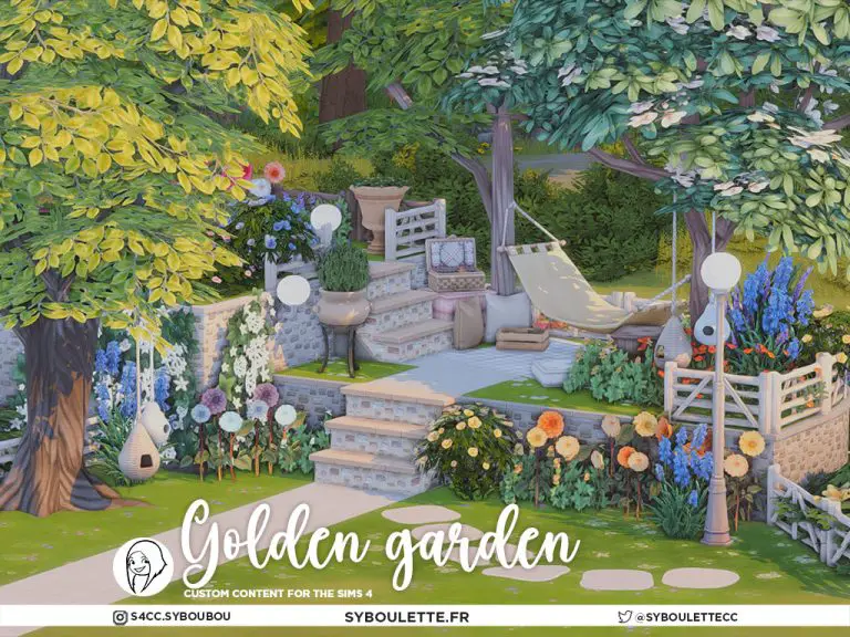 Golden garden cc sims 4 - Syboulette Custom Content for The Sims 4