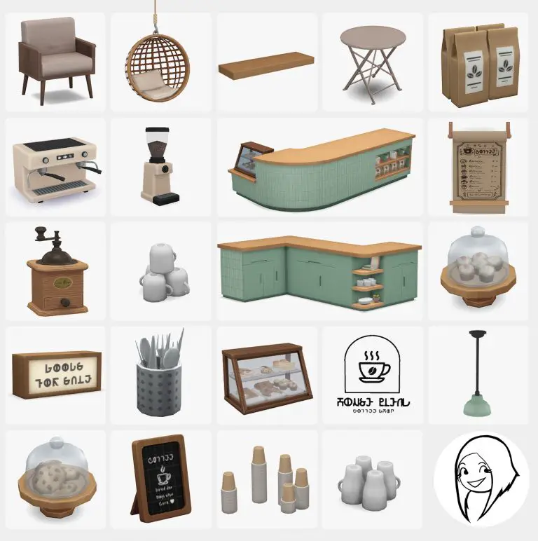 Hygge cafe cc sims 4 - Syboulette Custom Content for The Sims 4